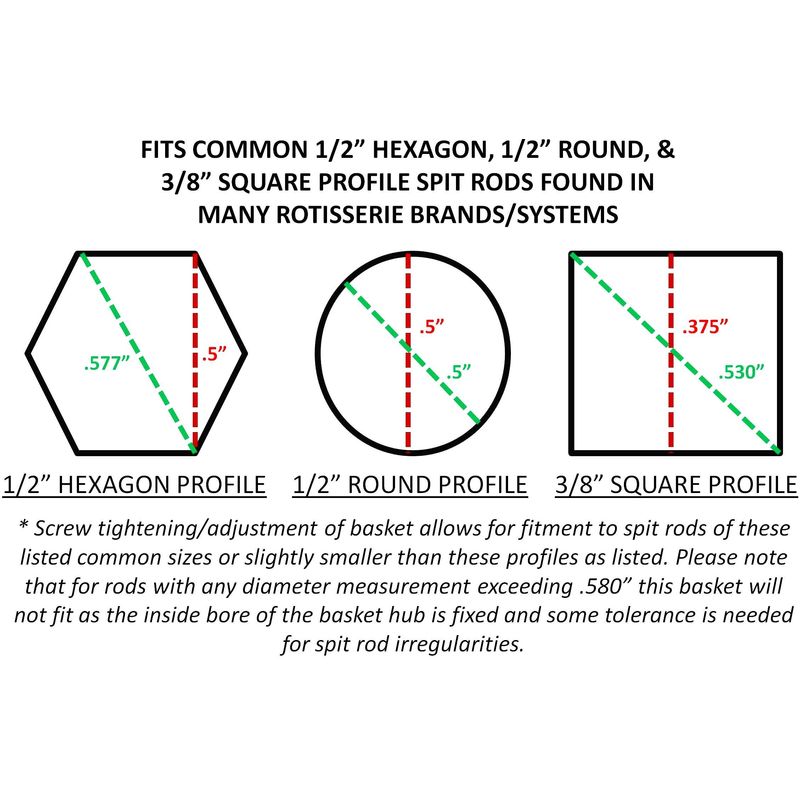 OneGrill Performer Series Universal Fit Grill Rotisserie Spit Rod ...