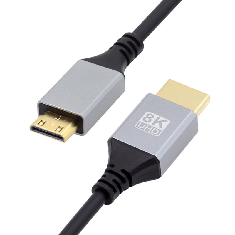 CY Cable Mini HDMI 2.1 Ultra Thin HDTV Cable 8K 4K Hyper Super Flexible ...