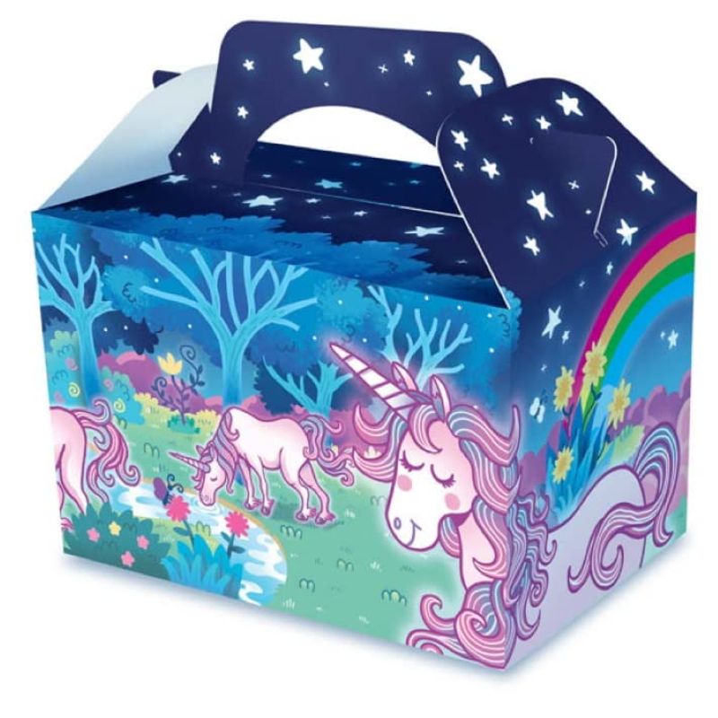 MustbeBonkers MAGICAL UNICORN Birthday Party Boxes Childrens Fun Picnic ...