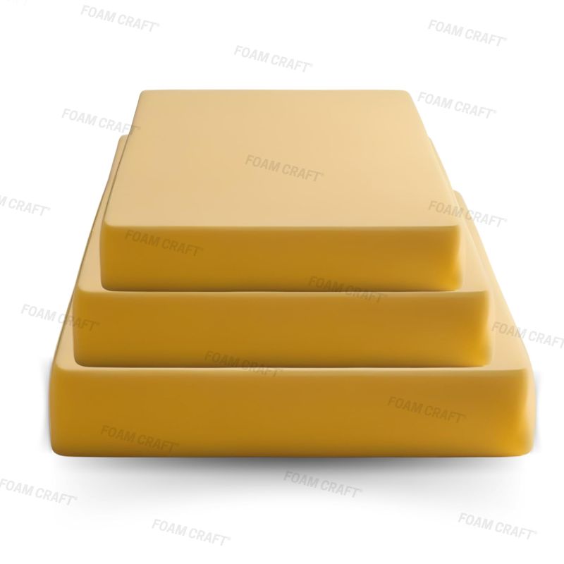 FOAM CRAFT® Gel Memory Foam (Yellow, 4" thick, 12 x 36 inch) for dog ...