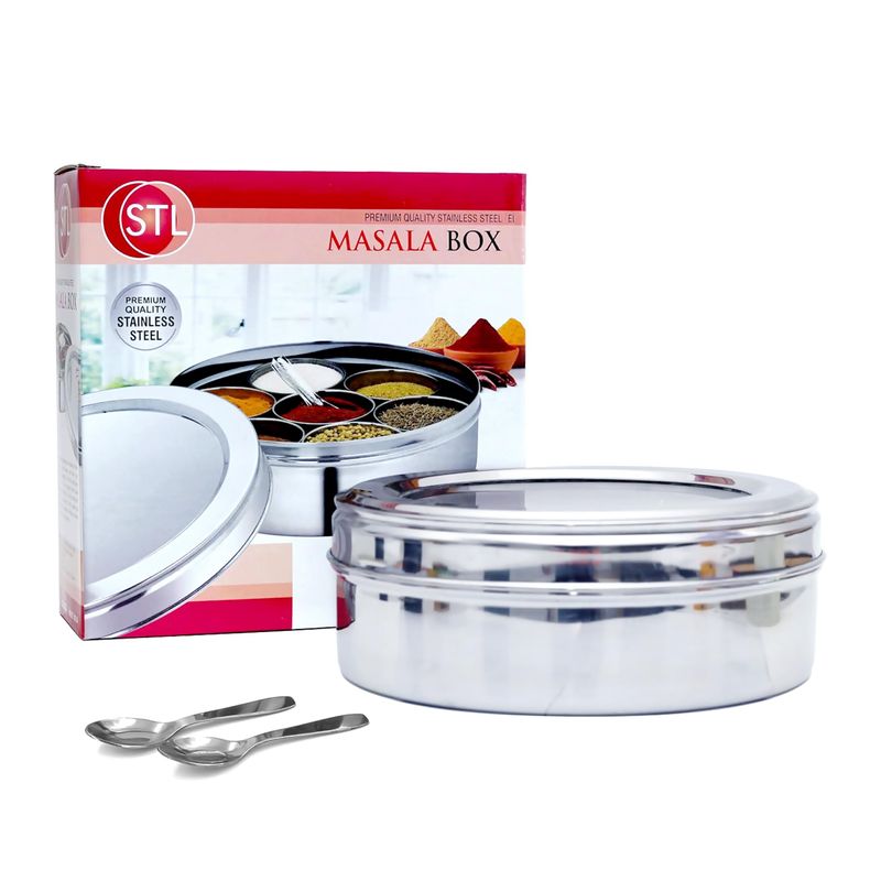 STL Masala Dabba (Spice Box) | Authentic Indian Style Stainless Steel ...