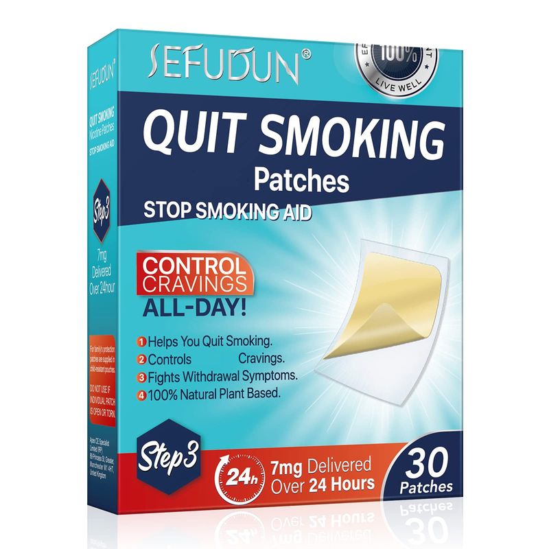 Quit Smoking Patches Step 3, Step 3 to Quit Smoking, 7mg Delivered Over ...