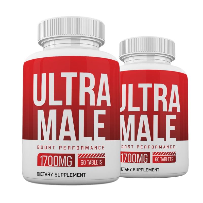 (2 Pack) Ultra Male Pills, Power Ultra Male Supplement Advanced Formula ...