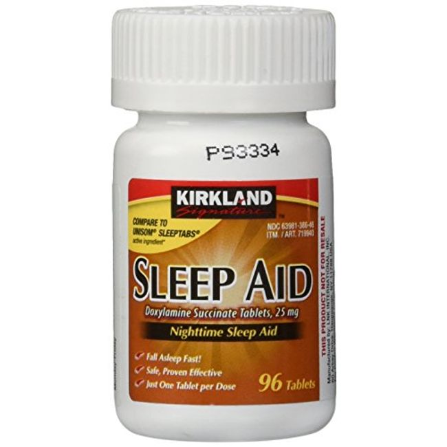 Kirkland Signature Nighttime Sleep Aid 25mg - 96 Tablets - EveryMarket