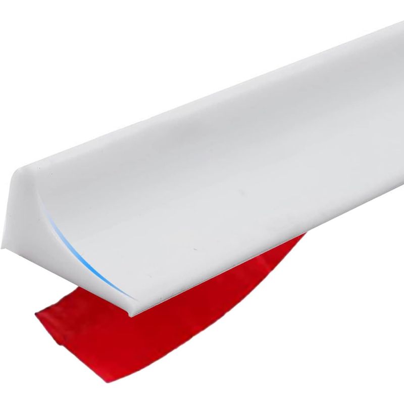 Skimmer Washbasin Gap Guard, L-Shaped, Foldable, Shower Barrier, Water ...