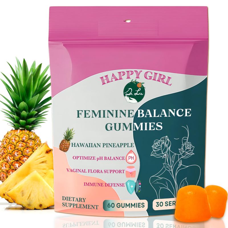 Dr. Lu Feminine Balance Gummies | Women’s Health Pineapple Gummies for ...