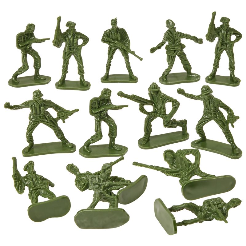 Playbees 144 Pieces Toy Soldiers Multiple Poses for Boys Plastic Army ...
