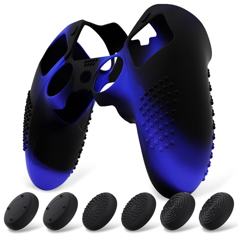 PlayVital Ergonomic Anti-Slip Silicone Cover Case for PS5 Edge, Soft ...