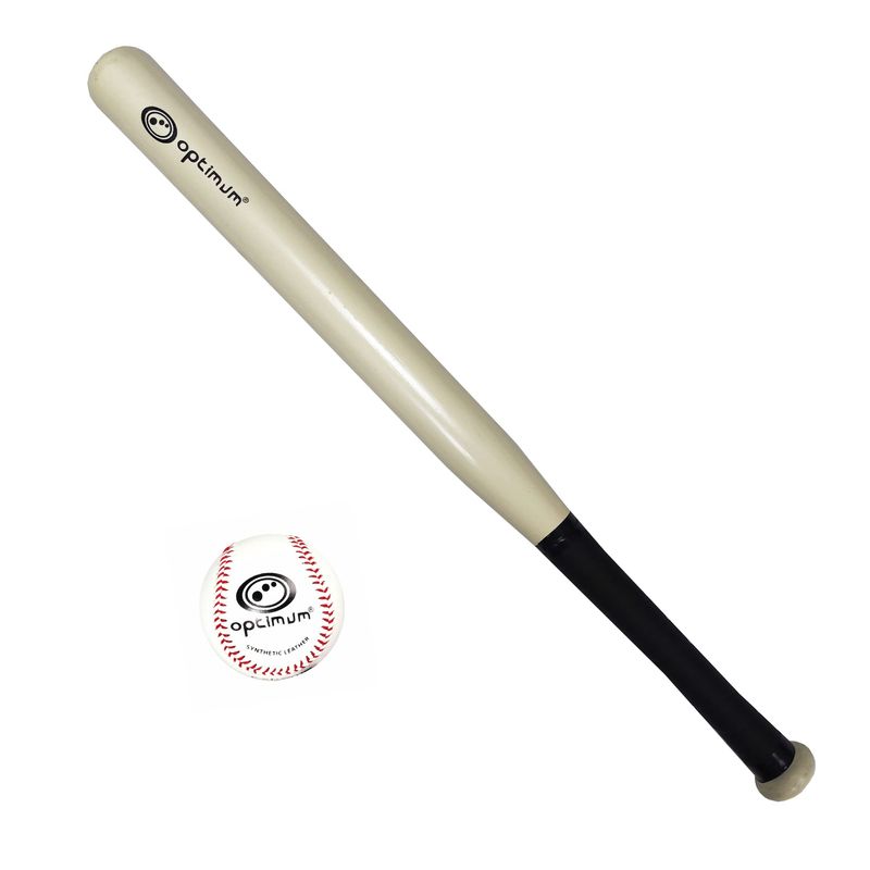 Optimum 28” Ailanthus Wooden Baseball Bat & Baseballs Ball. Ideal for ...