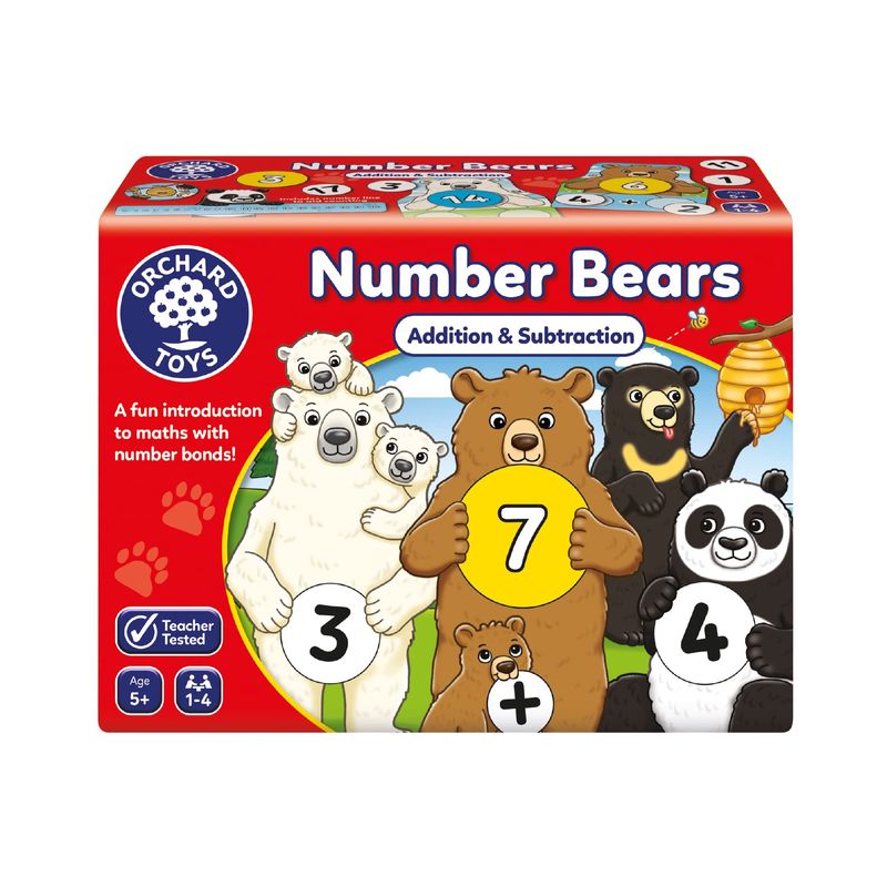 Orchard Toys Number Bears Maths Games for Children to Learn Addition & Subtraction and Number ...