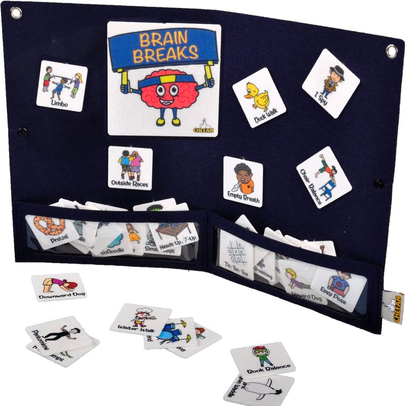 CHEFAN Classroom Brain Break Activities Board, Exercise Cards, Gym ...