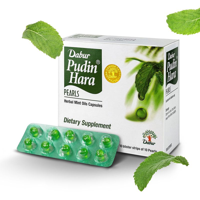Dabur Pudin Hara Pearls - Daily Digestive Care Supplements for Men and Women, Helps Abate ...