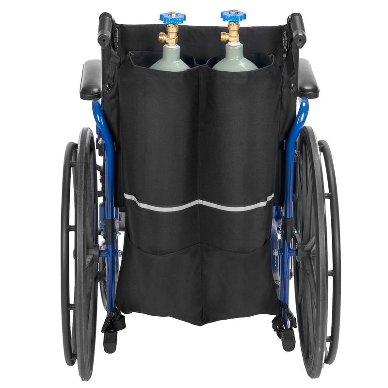 JOYTUTUS Dual Oxygen Tank Holder for Wheelchair, Portable D & E ...
