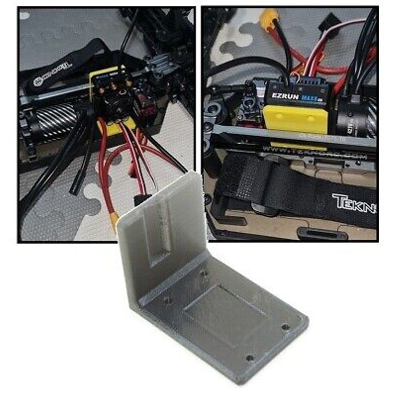 Vertical ESC Mount for Hobbywing MAX8 G2 Brushless ESC (Tekno ET48 2.0 ...