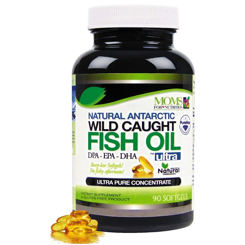 Moms For Nutrition Wild Caught Omega 3 Fish Oil DPA-EPA-DHA 2,900 ...