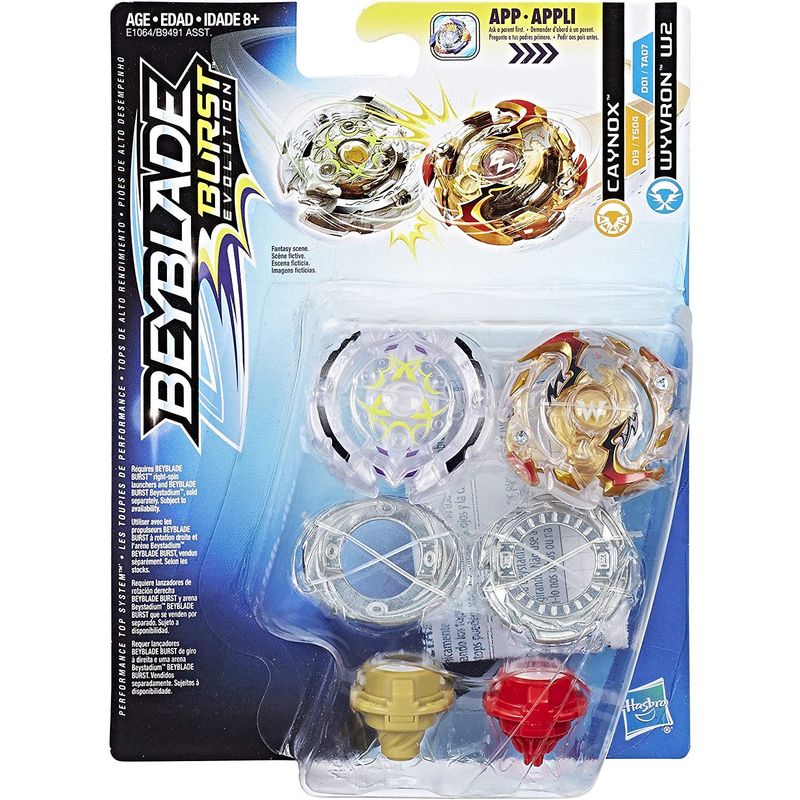 Beyblade Burst Evolution Dual Pack Caynox and Wyvron W2 - Online ...