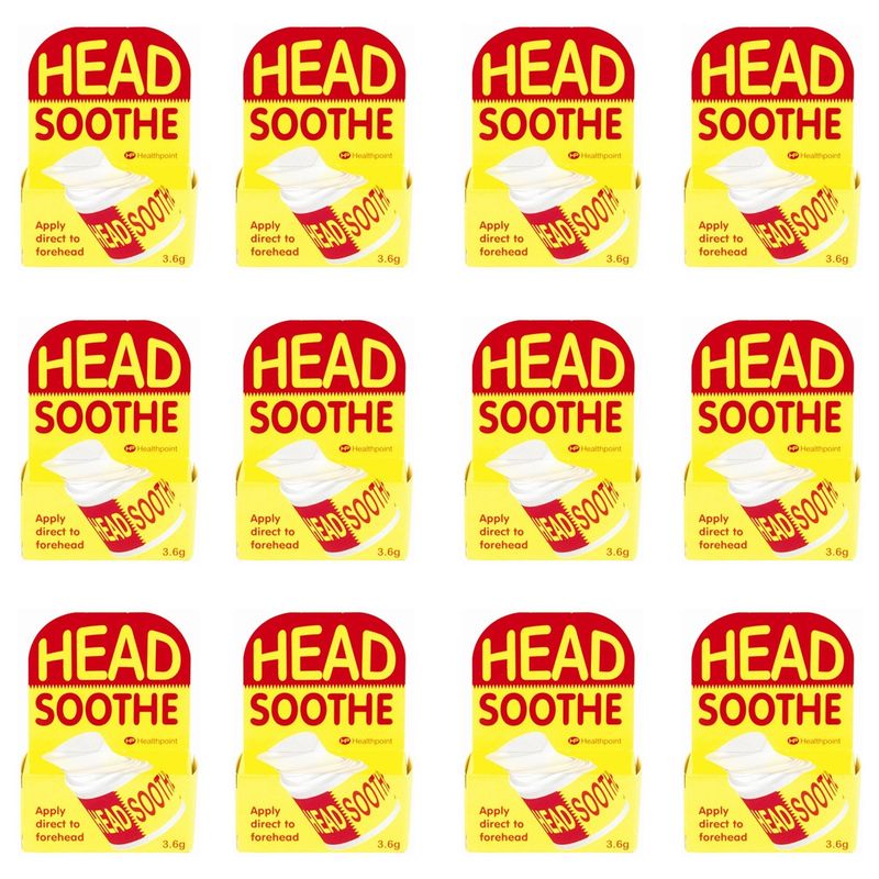 12 x HEAD SOOTHE FOREHEAD TEMPLE STICK BALM 3.6g FAST RELIEF FROMM ...
