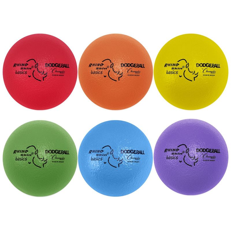 Champion Sports Rhino Skin Basic Dodgeball Set, 6" - Online Marketplace ...