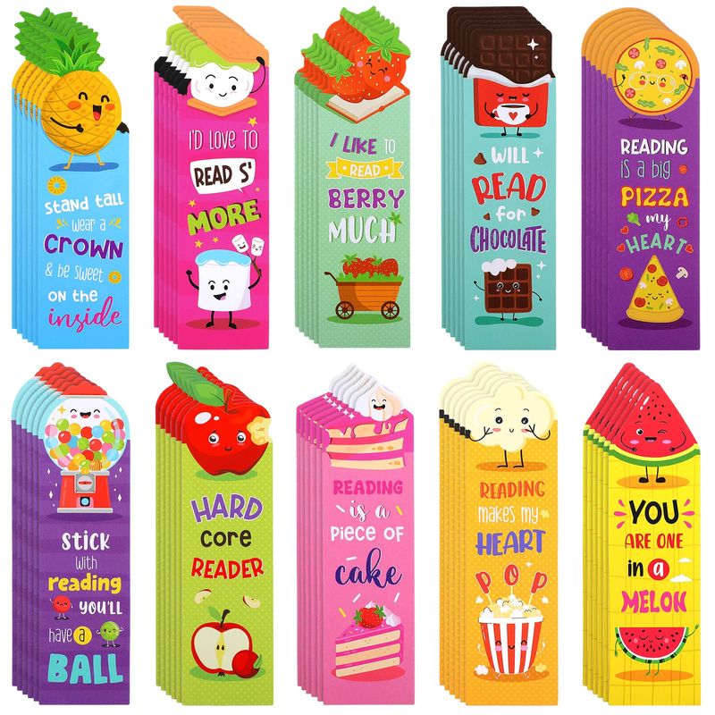 Scented Bookmarks Kids Scratch and Sniff Bookmarks Fruit Food Theme ...