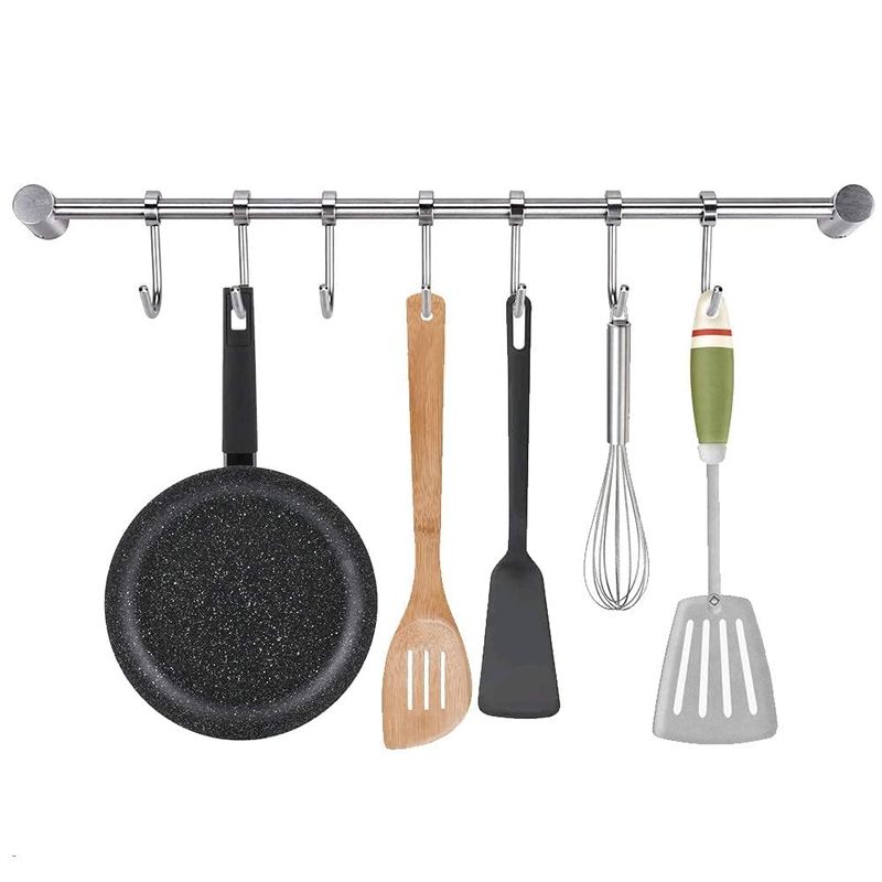 Zythrem Kitchen Utensil Rack Kitchen Rail Hanging Utensil Holder Wall ...