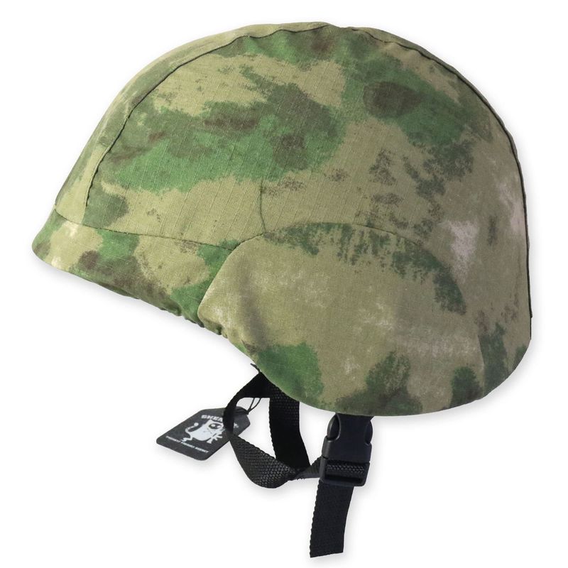 SHENKEL US Army SWAT Fritz Tactical Helmet with Camouflage Cover A-TACS FG M88 US Military ...