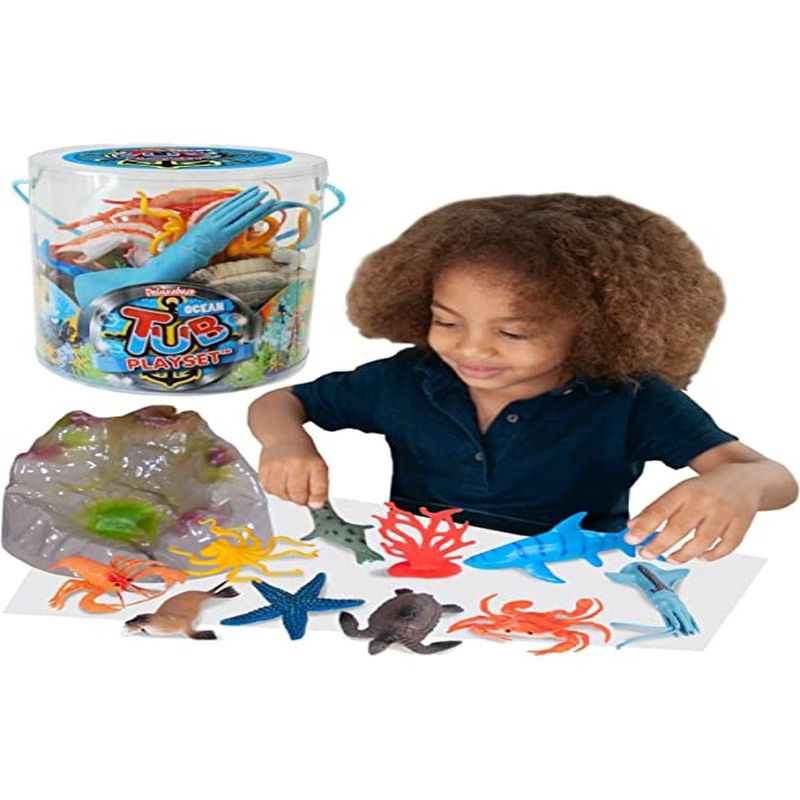 Tub Playsets - Ocean from Deluxebase. Sea Life Toys Set for Kids ...