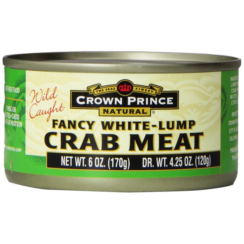 Crown Prince, Fancy White Lump Crab Meat, 6 oz - Online Marketplace ...