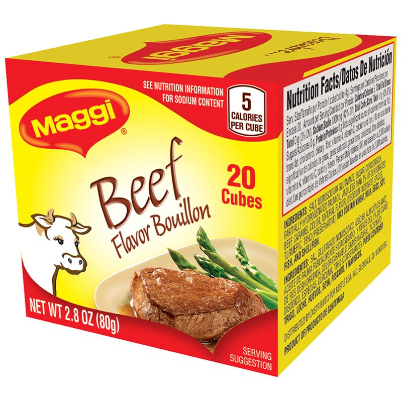 MAGGI Beef Flavor Bouillon Cubes 2.8 oz. Box - Online Marketplace ...