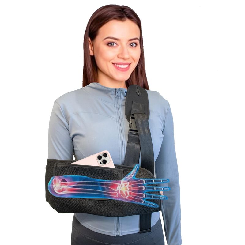 DouHeal Arm Sling, Upgraded Straps, Ultimate Comfort, Convenient Pocket ...