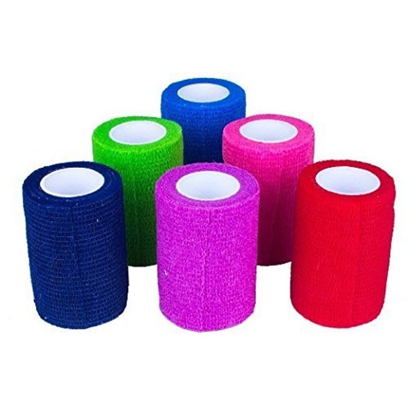 Ever Ready First Aid Self Adherent Cohesive Bandages 4" x 5 Yards - 6 ...