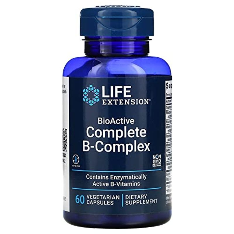 Life Extension - BioActive Complete B-Complex - 60 Capsules BioActive ...