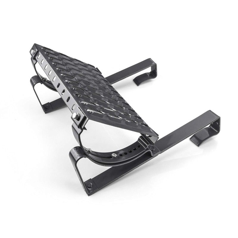DQ-PP Climbing step set, 60 cm, anthracite, RAL 7016, galvanised steel ...