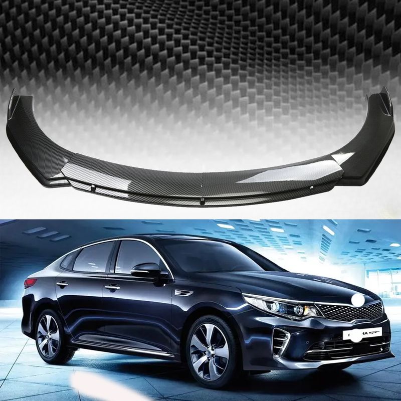 Carbon Fiber Front Bumper Lip Spoiler+Splitter Kit For Kia Optima 2010 ...