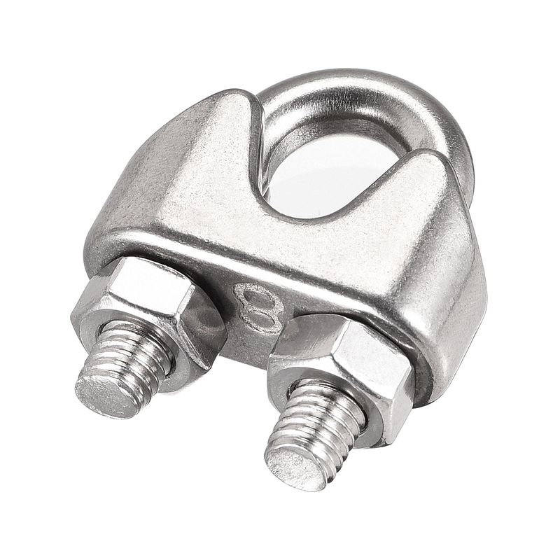 sourcing map Wire Rope Clip Clamp M8 316 Stainless Steel for 8mm ...