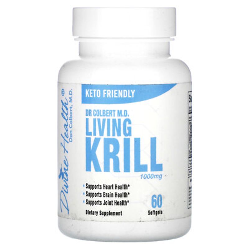 Dr. Colbert M.D. Living Krill, 1,000 mg , 60 Softgels (500 mg per ...