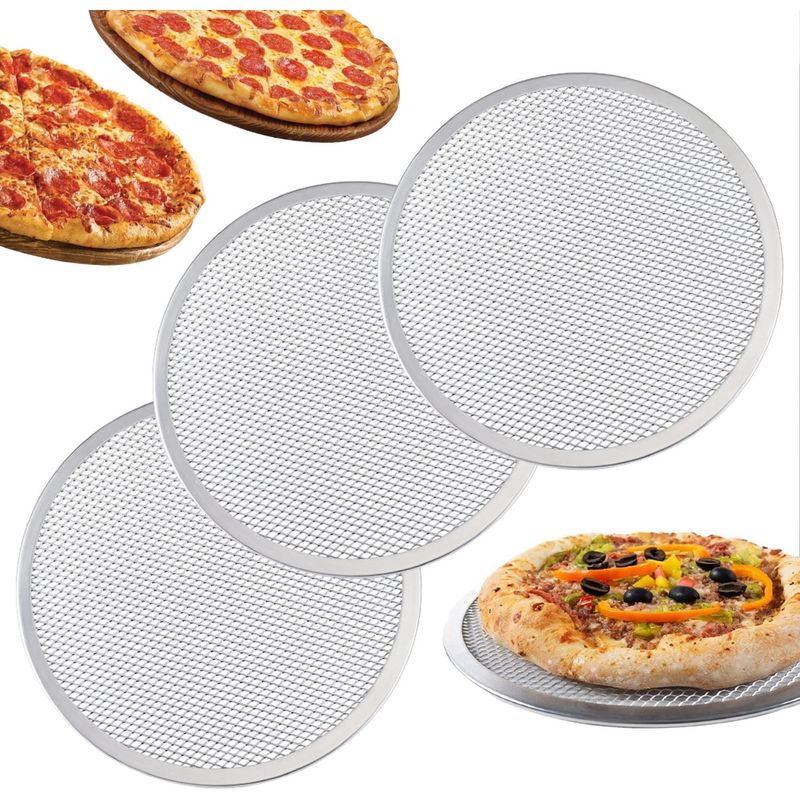RHBLME Pizza Screen, Pizza Screen 12 Inch, Aluminum Alloy Seamless ...