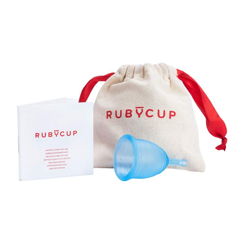 Ruby Cup - Reusable Menstrual Cup - Small (Light Flow) - Blue ...