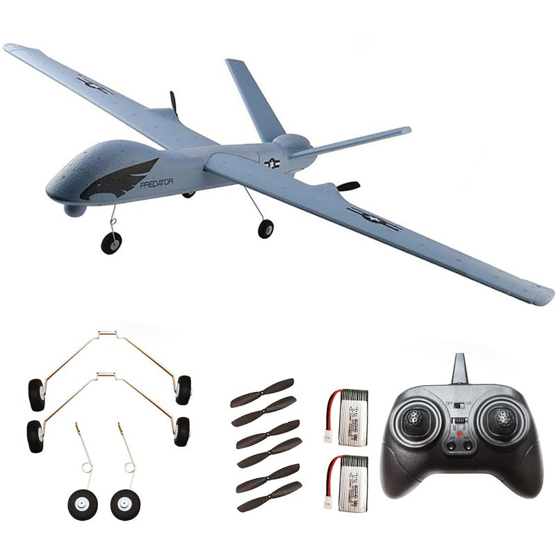 RC Plane Remote Control Airplane - 2.4Ghz 2 Channels DIY RC Predator ...