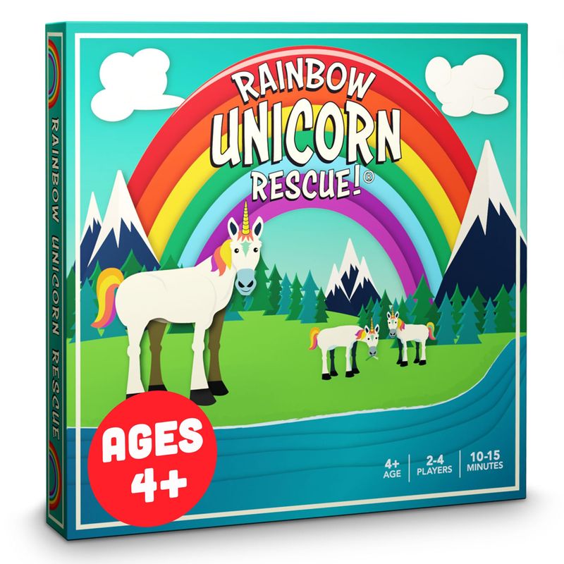 Rainbow Unicorn Rescue - Board Game for Kids Ages 4-8, Fun Family Board ...
