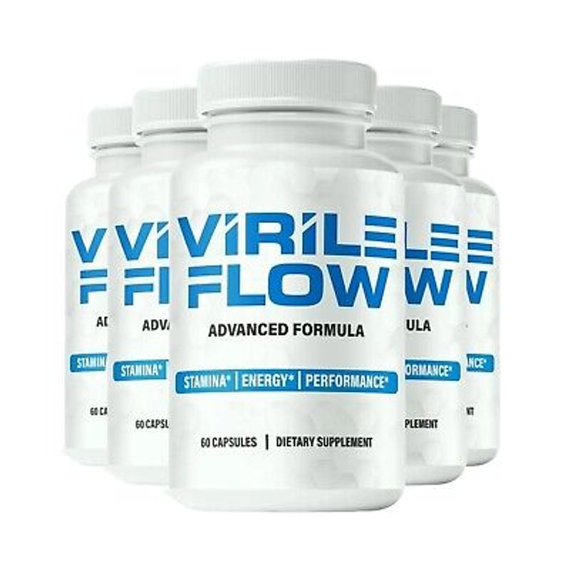 5-Pack Virile Flow for Men Capsules – VirileFlow Advanced Formula - 300 ...