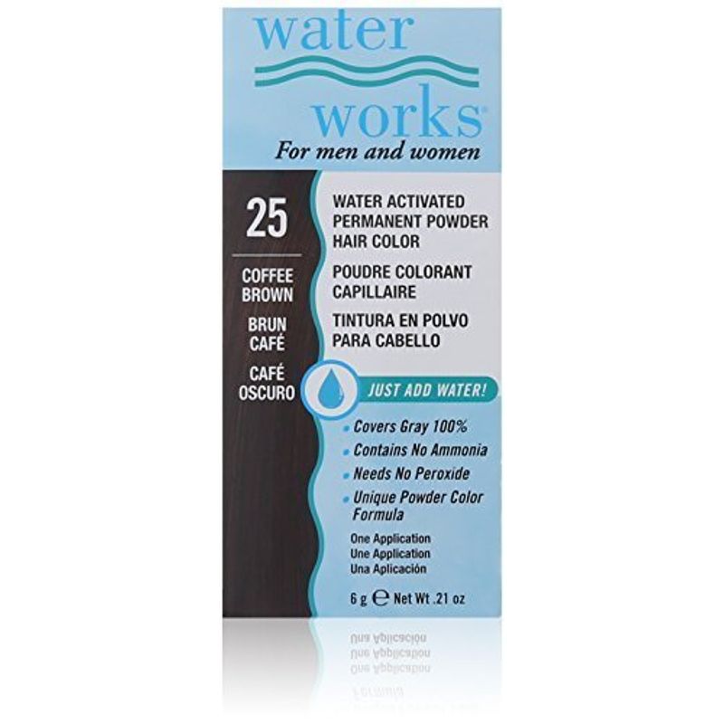 Waterworks Permanent Powder Hair Color #25 Coffee Brown by Water Works ...