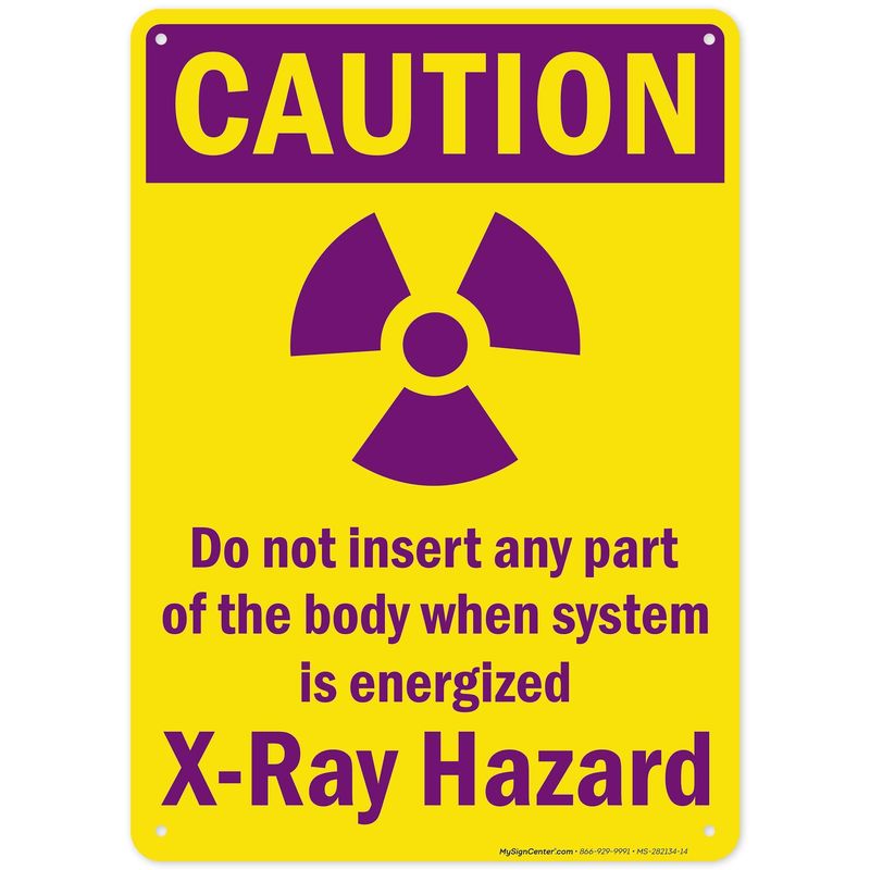 Caution Do Not Insert Any Part Of The Body When System Sign, 10x14 ...