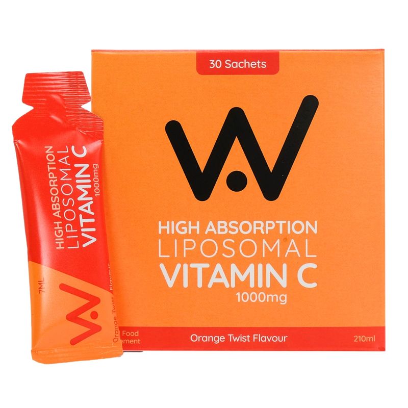 WELL ACTUALLY Liposomal Vitamin C 1000mg Sachets - High Bioavailability ...