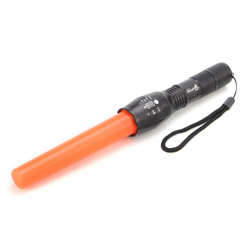 ULTRAFIRE Signal Wand Tactical Torch with 6-Inch Traffic Wand, 1000 ...
