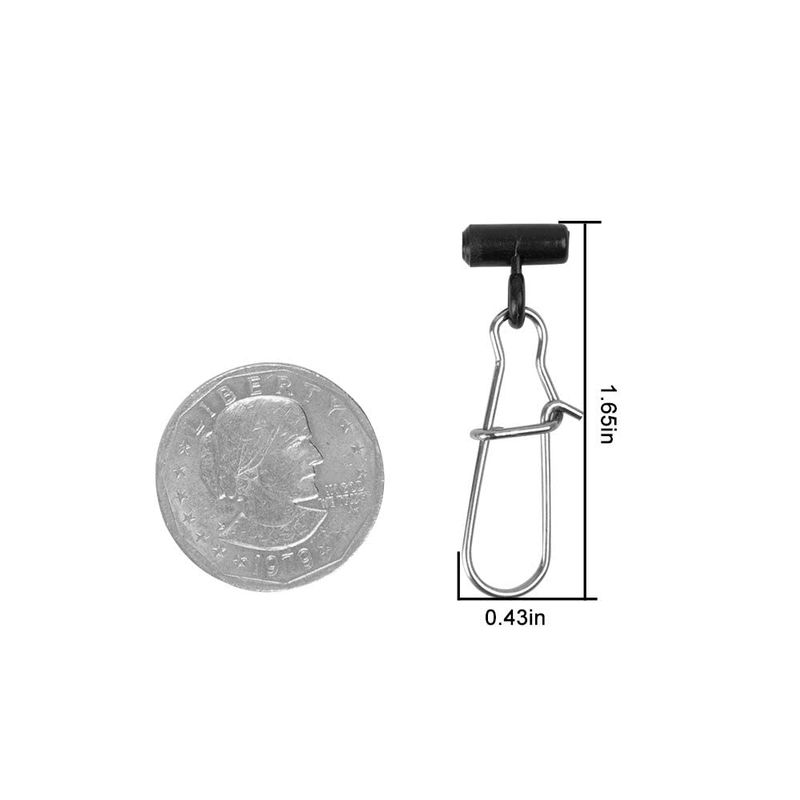 Dr.Fish 30 Pack Sinker Slides Duo Lock Snaps Catfish Surf Fishing Rig ...