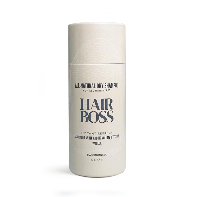 hair boss Natural Dry Shampoo Powder - 1.4 Oz Travel Size Hair Volume ...