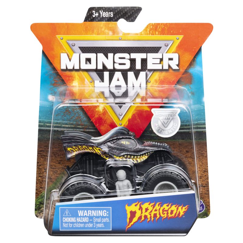 Monster Jam Hot Wheels 1:64 Scale Dragon, Gray - Online Marketplace ...