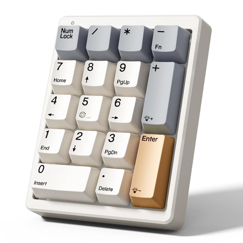 BRIMFORD Numeric Keypad Mechanical Keyboard, 17 Keyboard, Numeric Keypad, Wired Numeric Keypad ...
