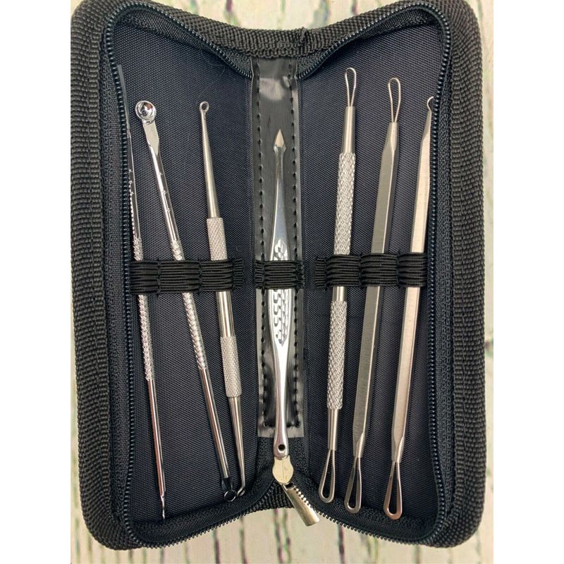 7 Pieces Blackhead Acne Remover Pimple Extractor Tool Removal Kit ...
