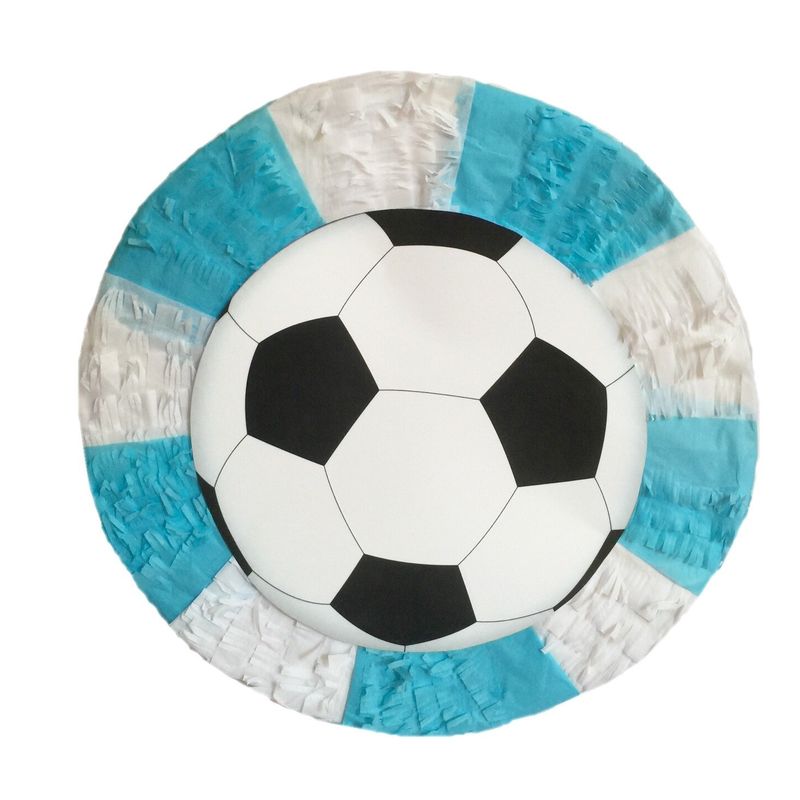 Soccer Ball Pinata 16" White & Blue Colors - Online Marketplace ...